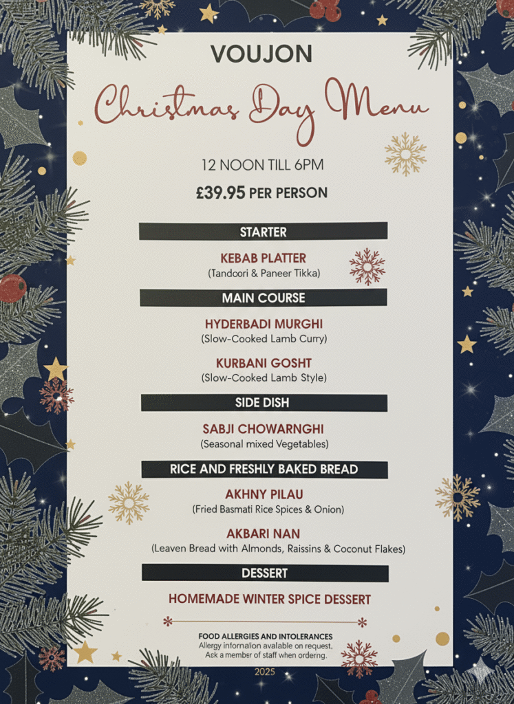 Voujon Restaurant Edinburgh